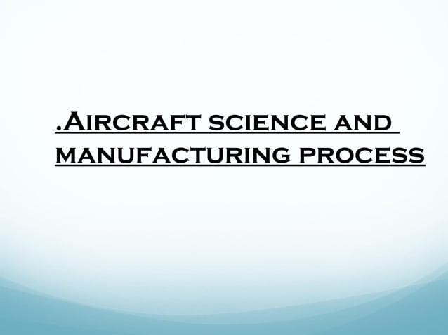 Basic aircraft structure | PPT
