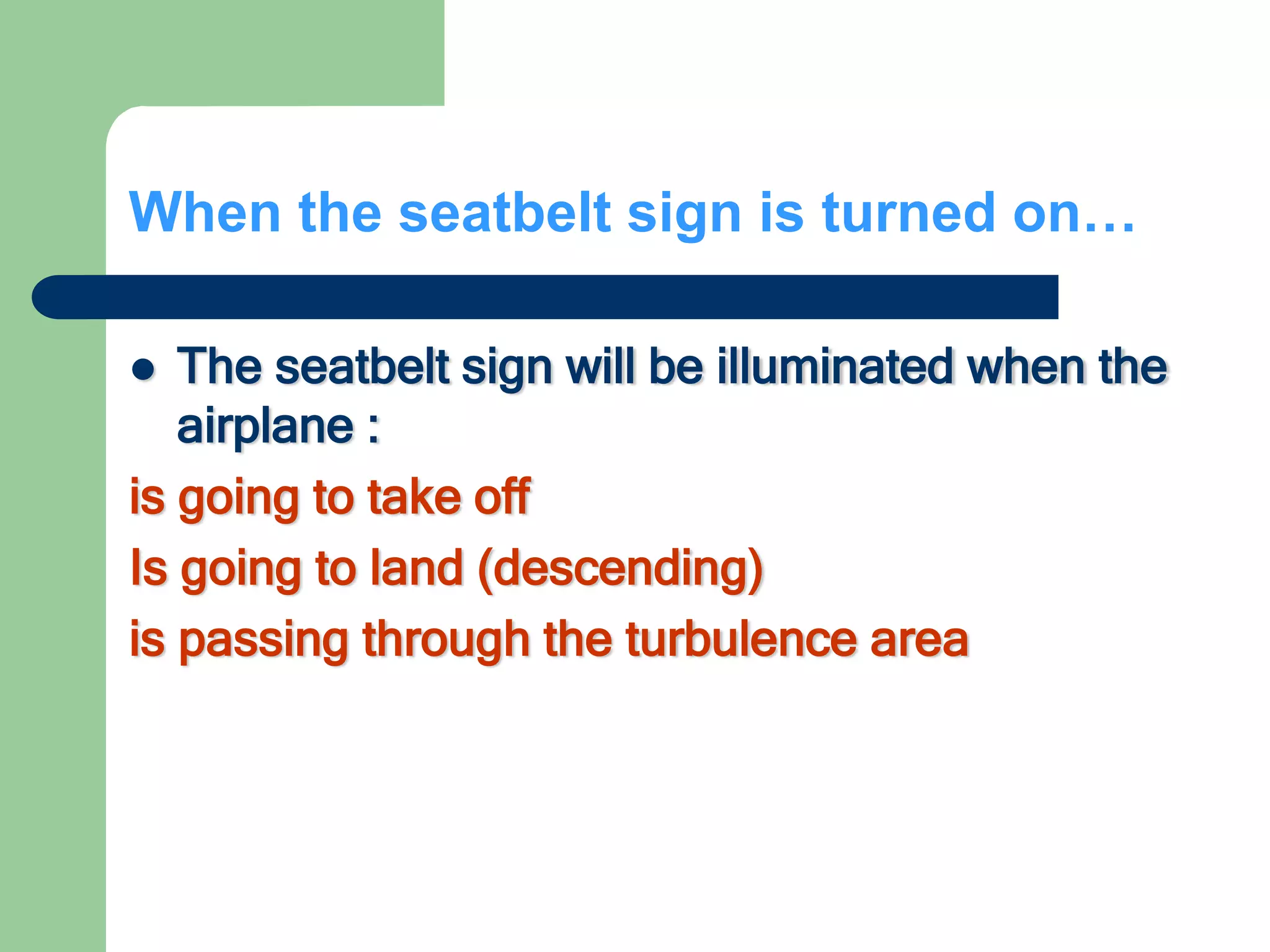 Basic airline inflight service and safety | PPT | Air Travel | Travel Type