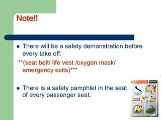 Basic airline inflight service and safety | PPT