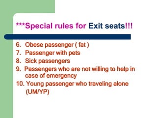 Basic airline inflight service and safety | PPT | Air Travel | Travel Type