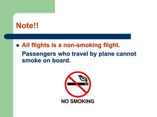 Basic airline inflight service and safety | PPT