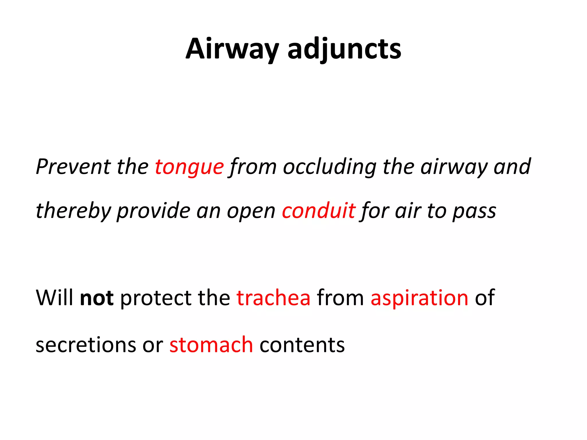 Basic airway management | PDF