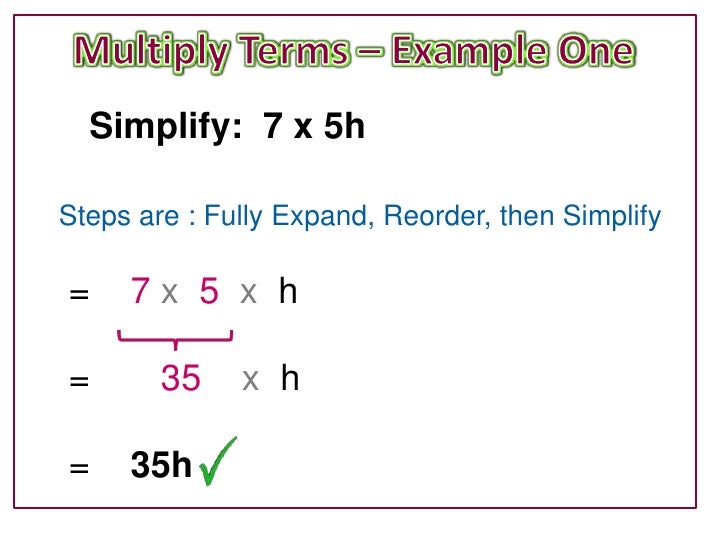 Basic Algebra Multiplication Basic Algebra Multiplication
