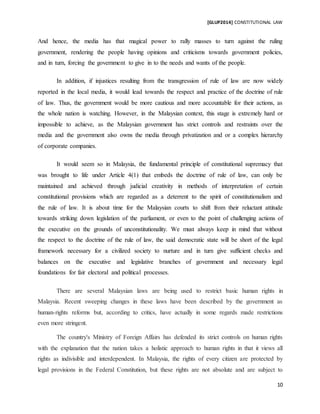 Rule of Law and Violation of Human Right | DOCX