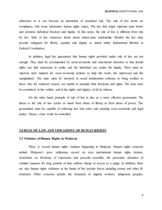 Rule of Law and Violation of Human Right | DOCX
