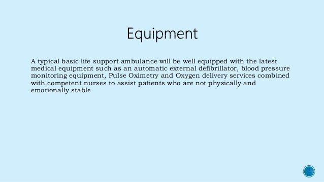 Basic ambulance ppt | PPTX