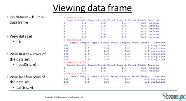 Basic Analytic Techniques - Using R Tool - Part 1