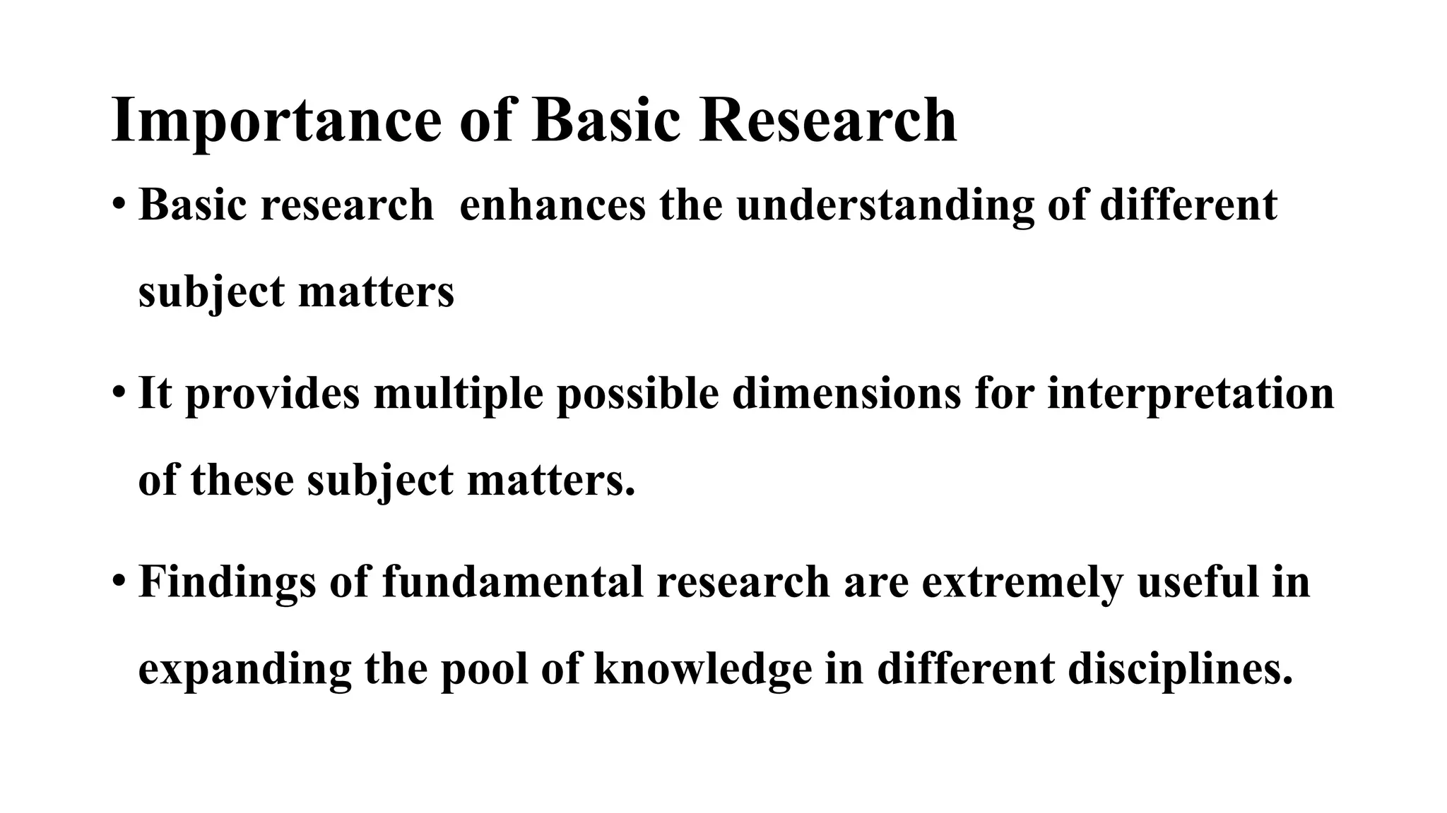 Basic and Applied Research.pptx | Undergraduate Education | College ...