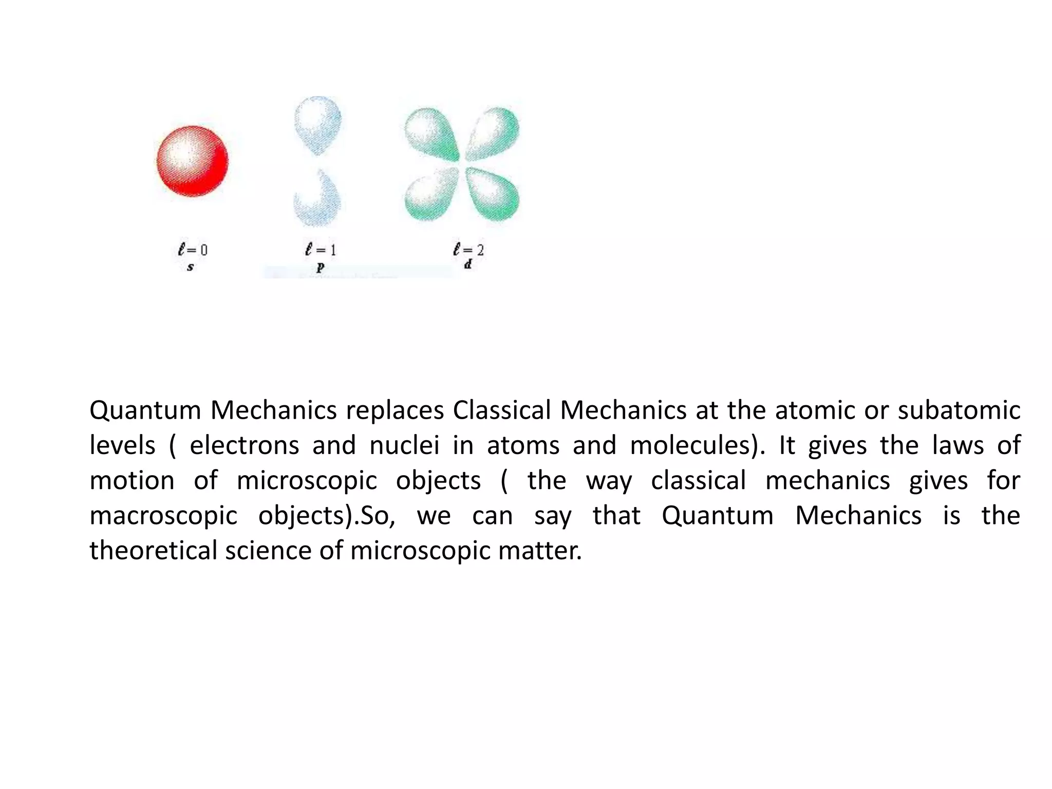 Basic and fundamental of quantum mechanics (Theory) | PPTX
