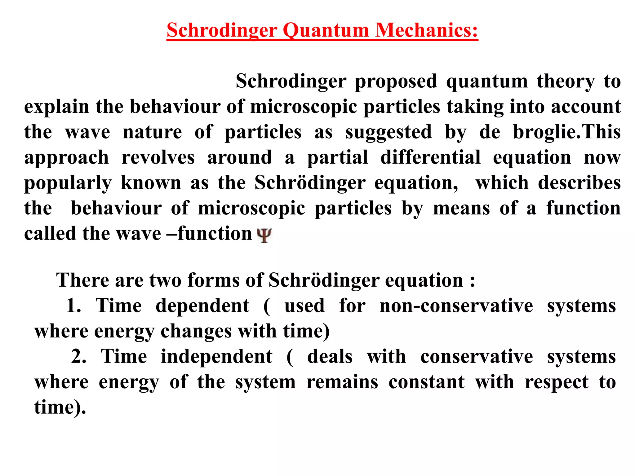 Basic and fundamental of quantum mechanics (Theory) | PPTX