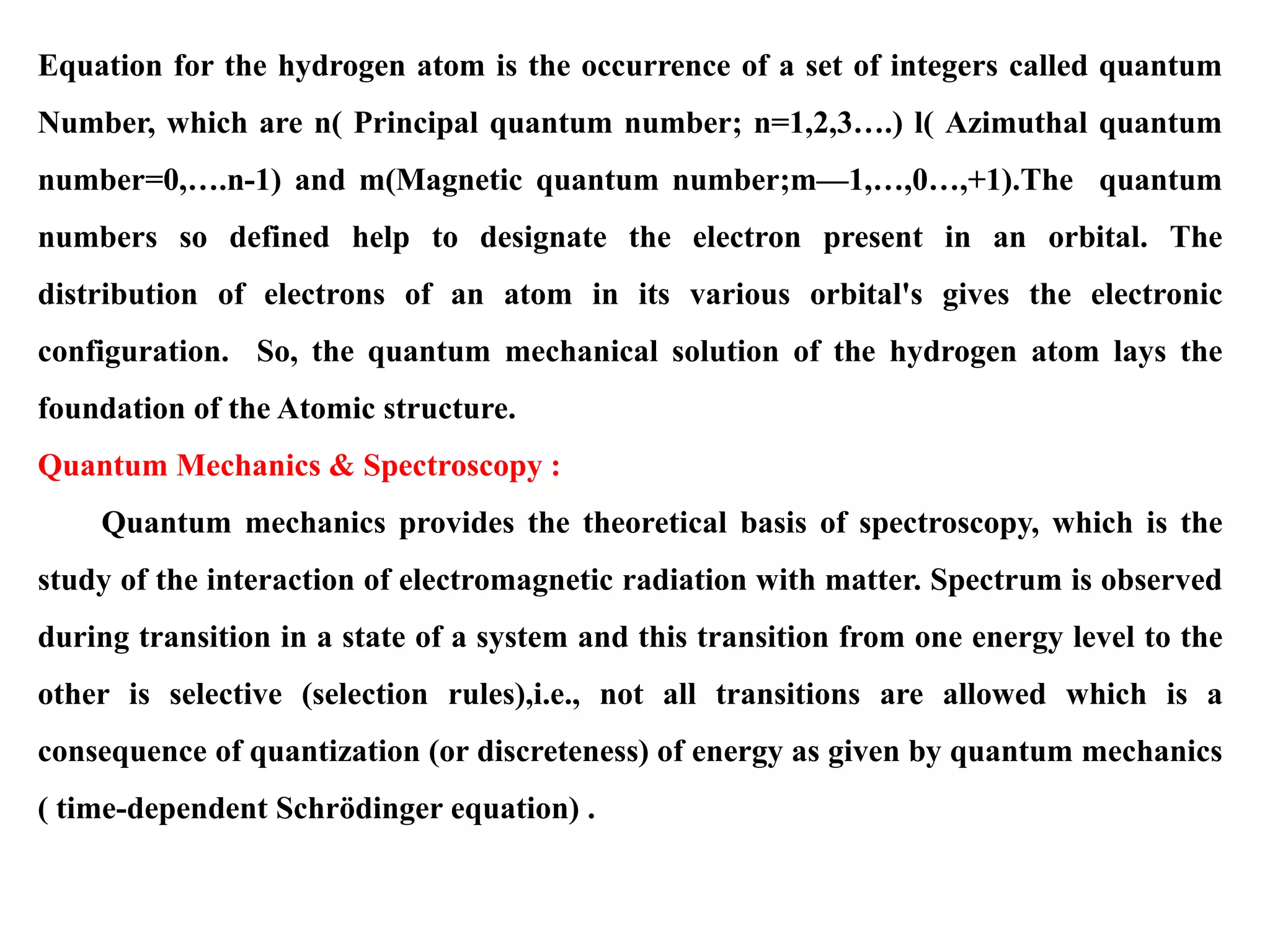 Basic and fundamental of quantum mechanics (Theory) | PPTX