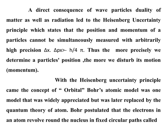 Basic and fundamental of quantum mechanics (Theory) | PPTX | Chemistry | Science