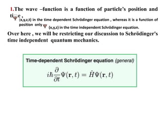 Basic and fundamental of quantum mechanics (Theory) | PPTX