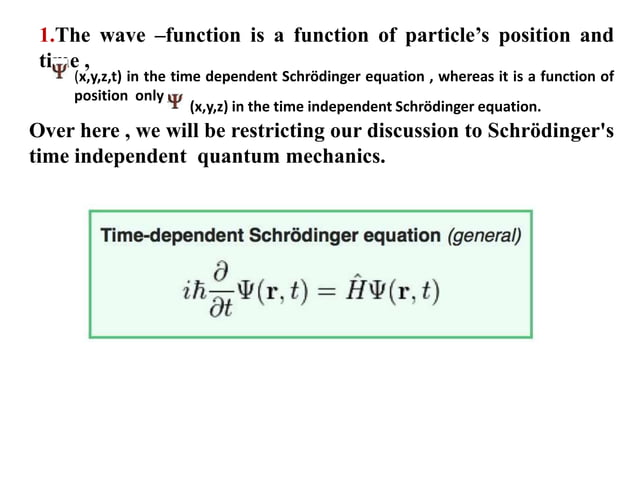 Basic and fundamental of quantum mechanics (Theory) | PPTX | Chemistry ...
