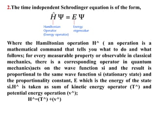 Basic and fundamental of quantum mechanics (Theory) | PPTX
