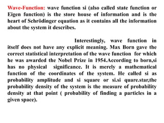 Basic and fundamental of quantum mechanics (Theory) | PPTX