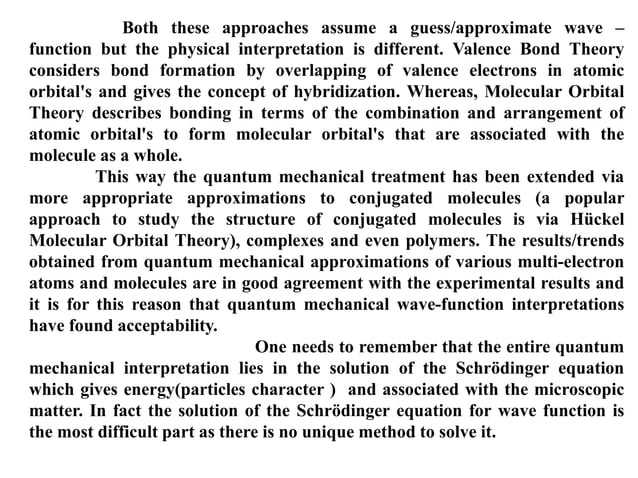 Basic and fundamental of quantum mechanics (Theory) | PPTX | Chemistry ...