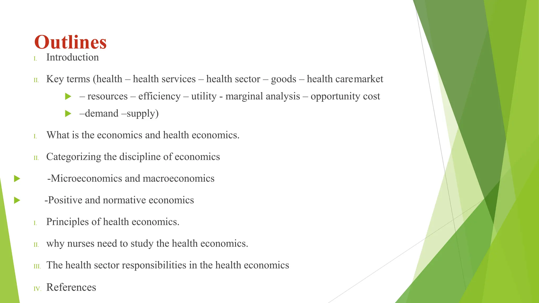Basic and key concepts related to health care economics.pptx