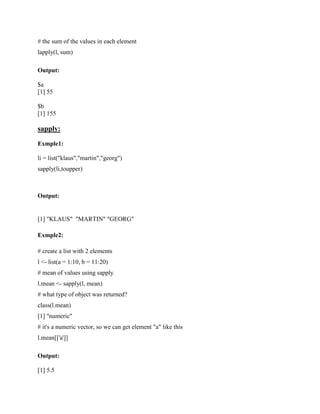 Basic and logical implementation of r language | PDF