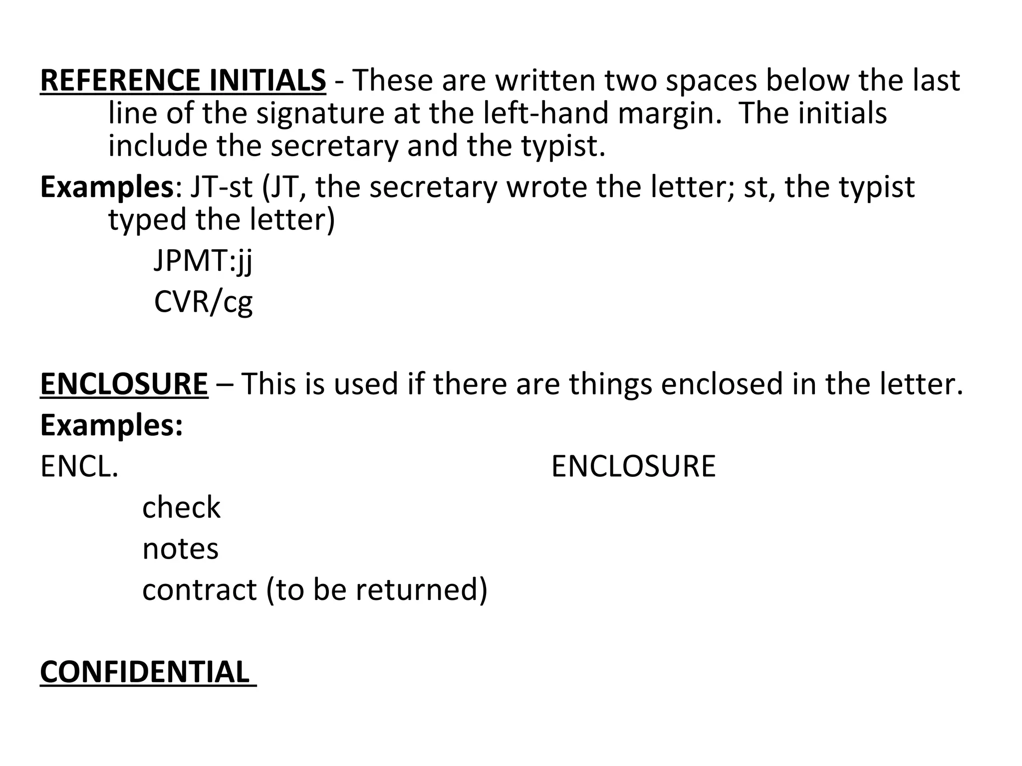 Basic and miscellaneous parts of business letter | PPT