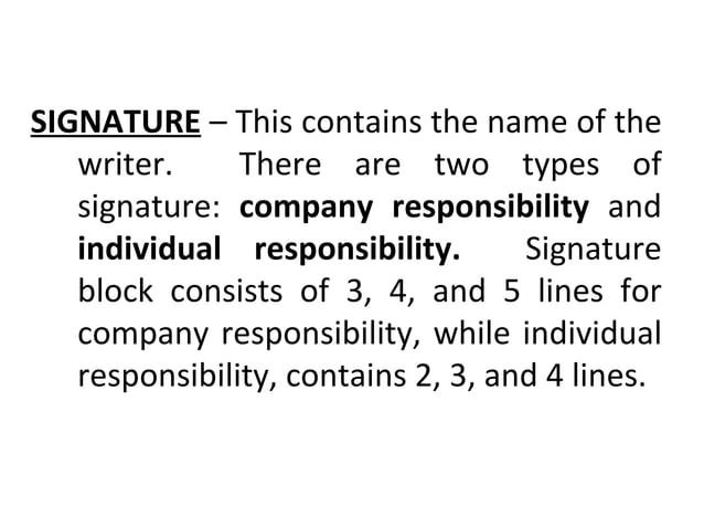 Basic and miscellaneous parts of business letter | PPT