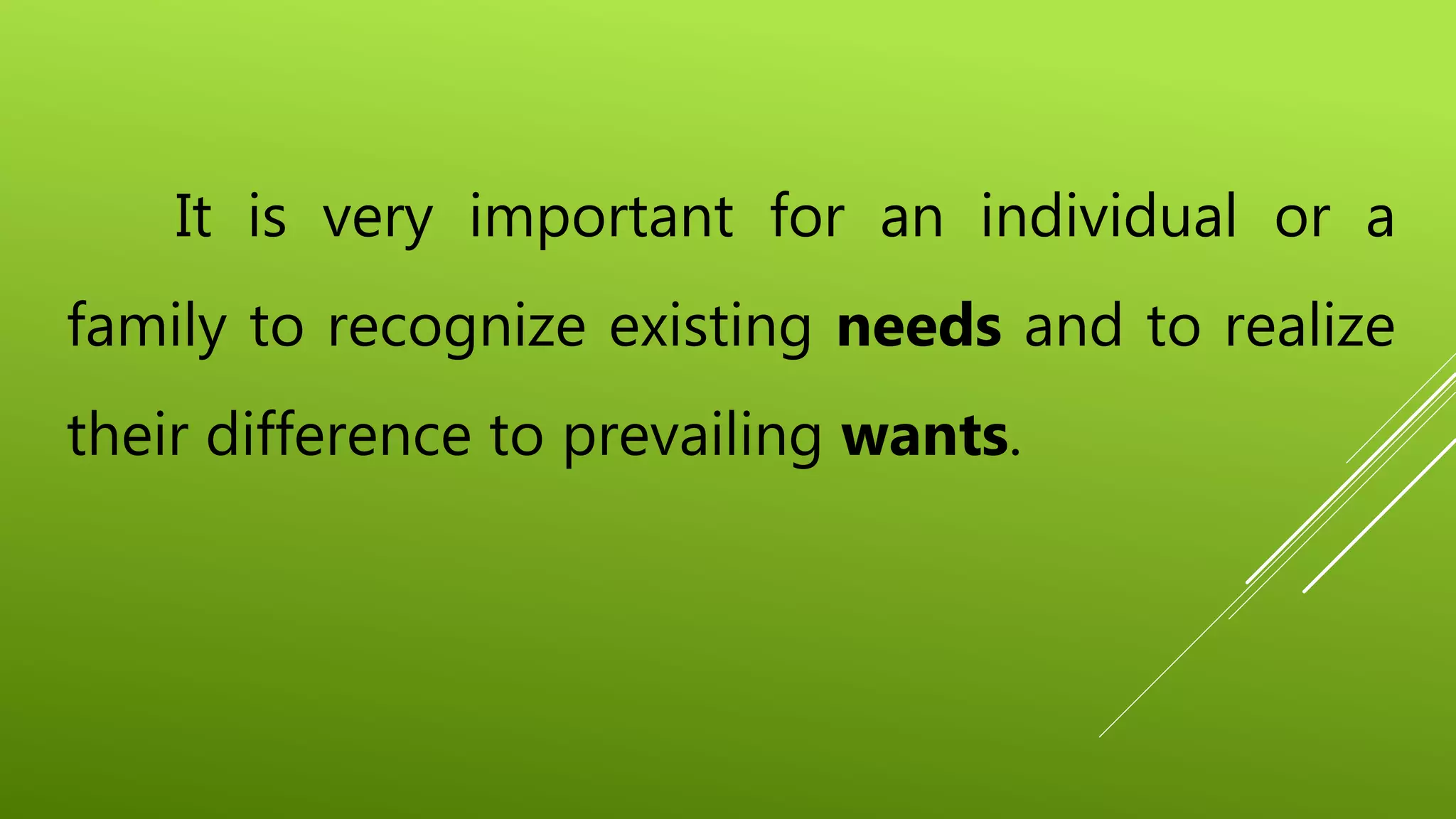 Basic and Social Needs of the Family | PPTX