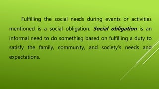 Basic and Social Needs of the Family | PPTX