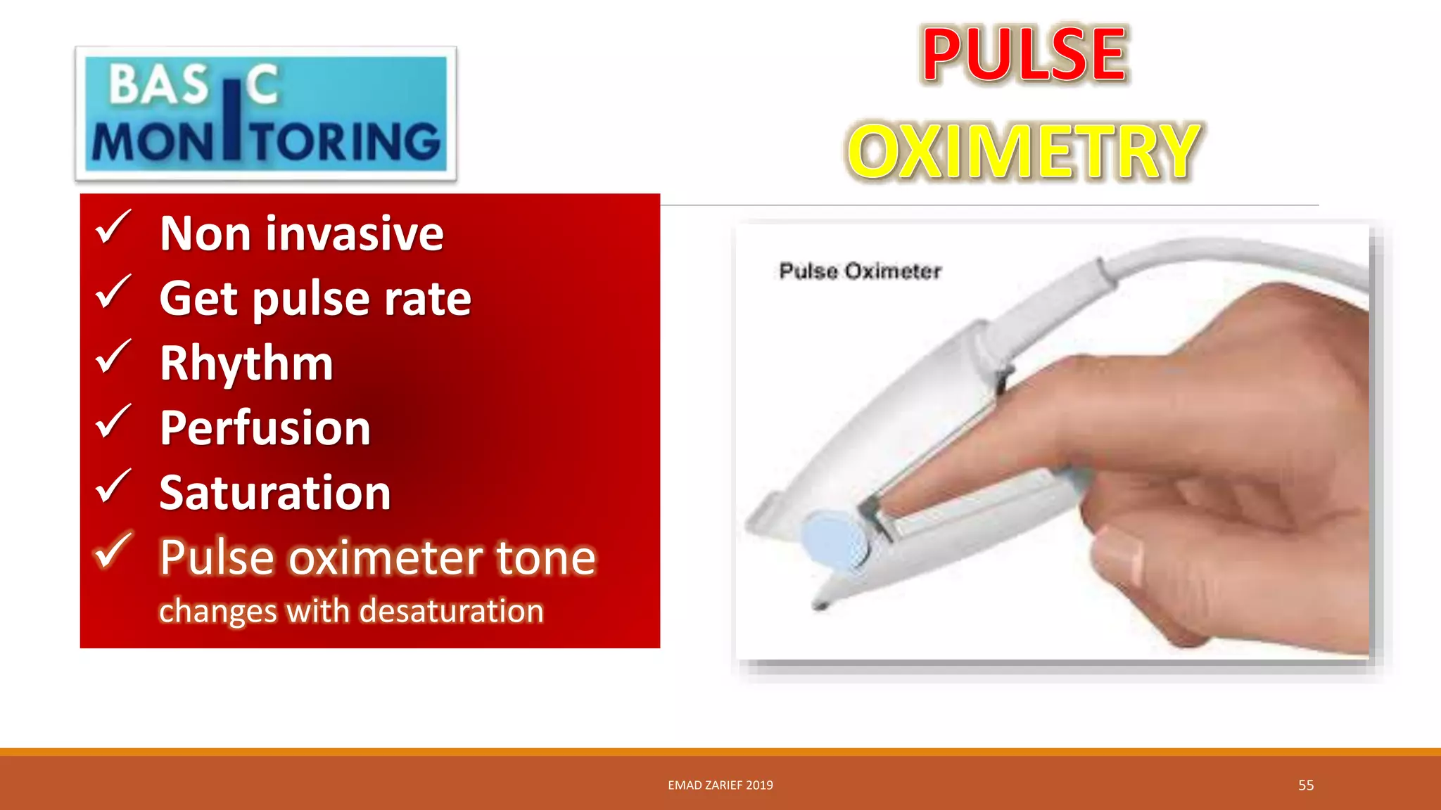 Basic anesthesia monitoring- Emad Zarief | PDF