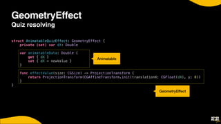 SwiftUI Animation - The basic overview | PPT