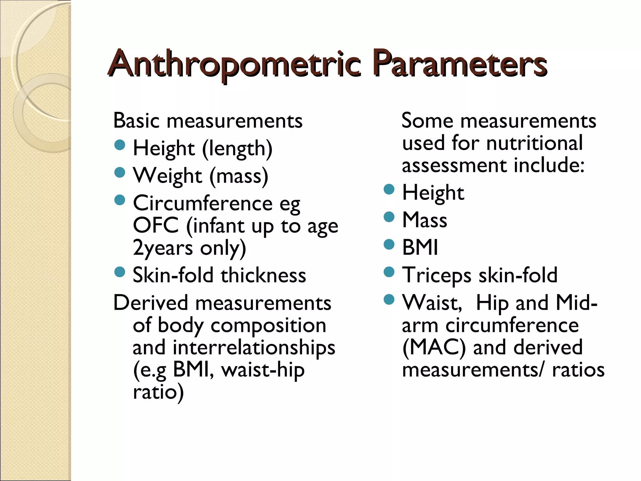 Basic anthropometry ppt. | PPT
