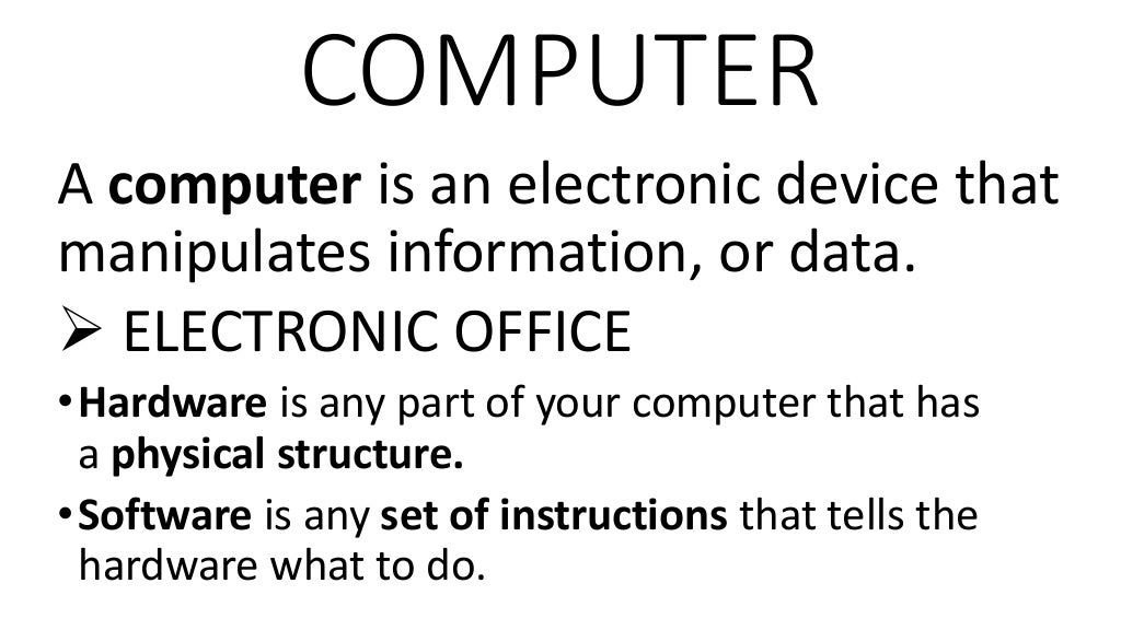 Basic Computer Application Skills