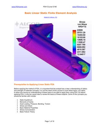 Basic applied fem | PDF