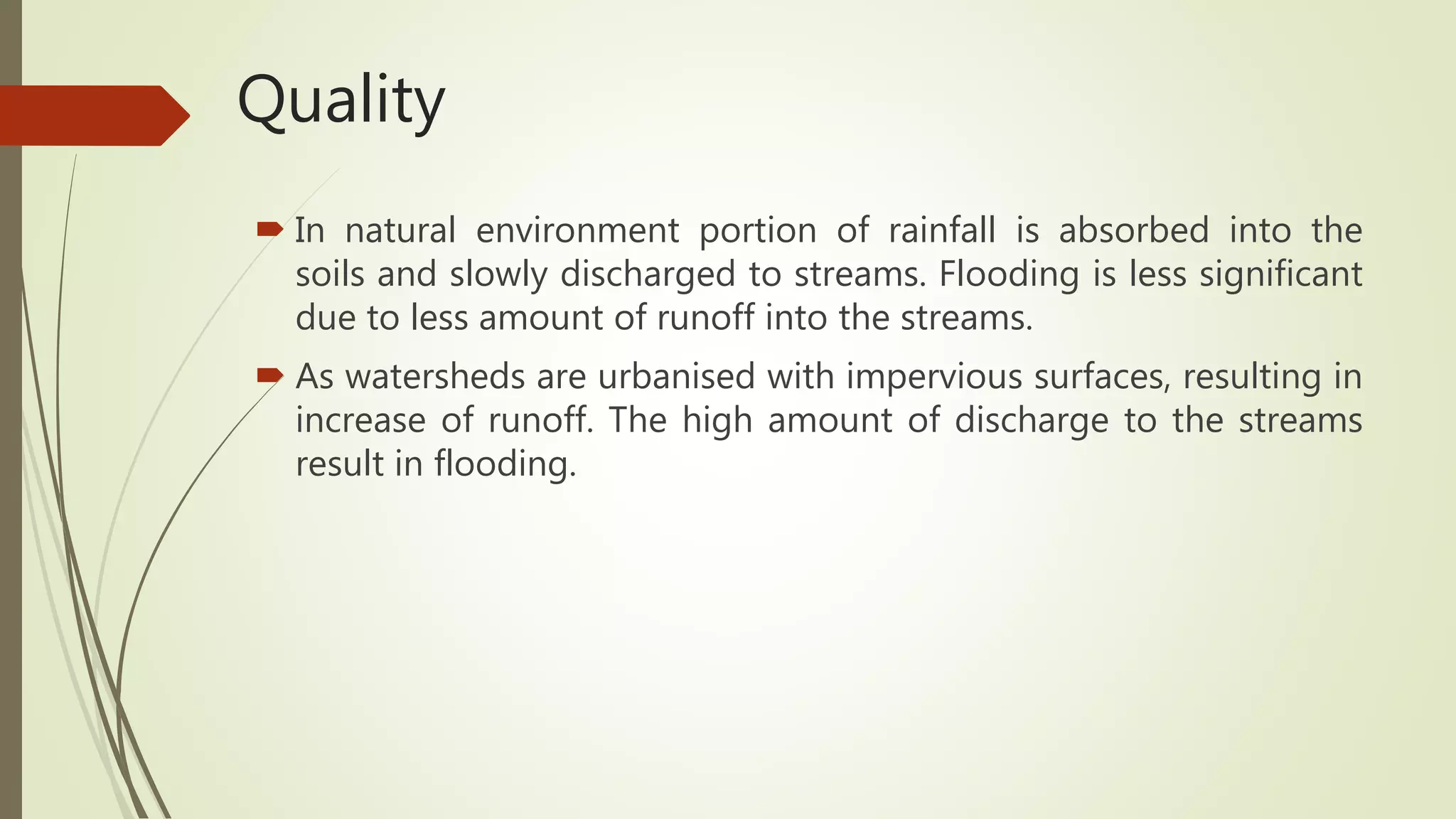 Basic appoarch to urban drainage runoff quantity and quality | PPT