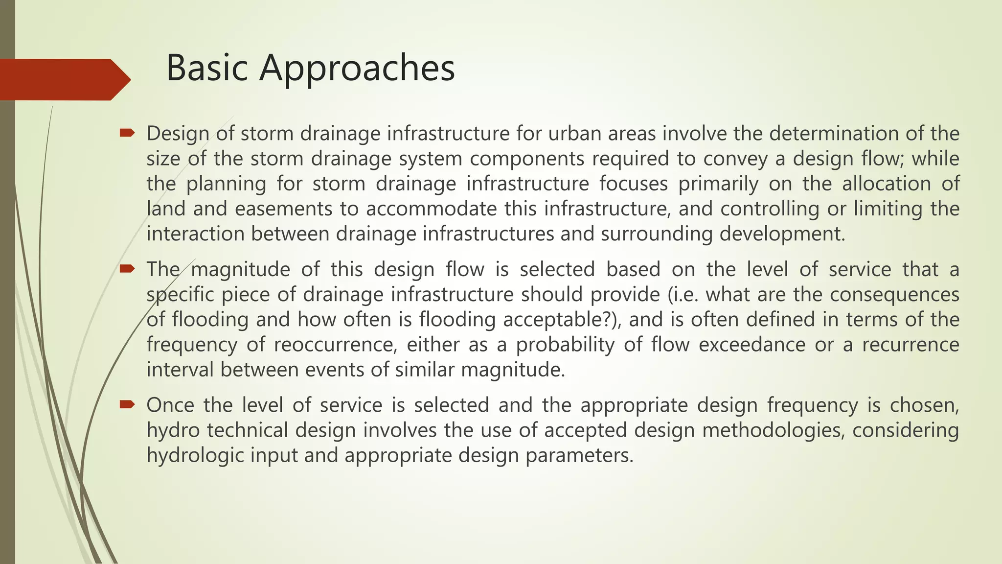 Basic appoarch to urban drainage runoff quantity and quality | PPT