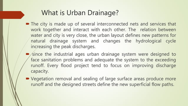 Basic appoarch to urban drainage runoff quantity and quality | PPT