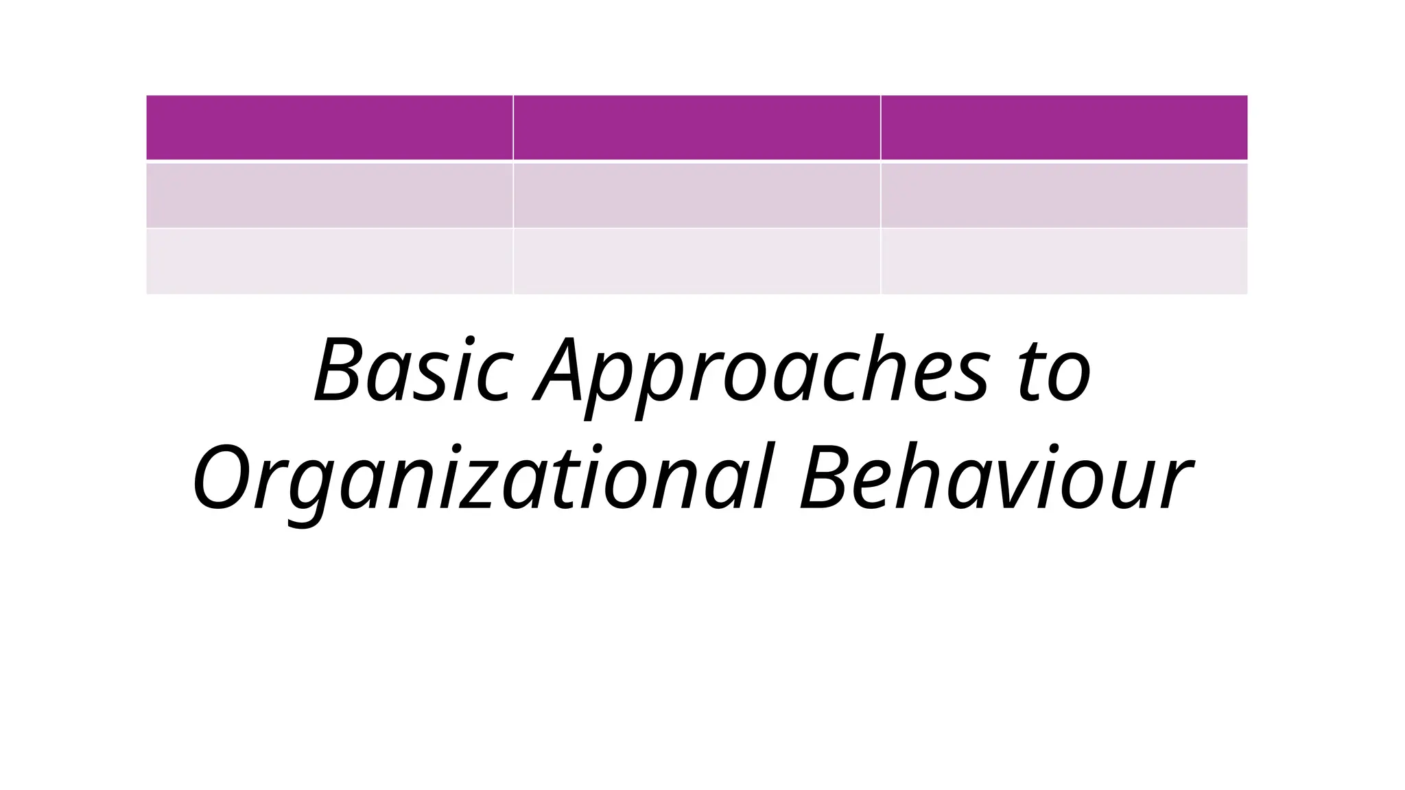 BASIC APPROACHES OF ORGANIZATIONAL Behaviour.pptx