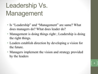 Basic approaches to leadership slides pptx | PPTX