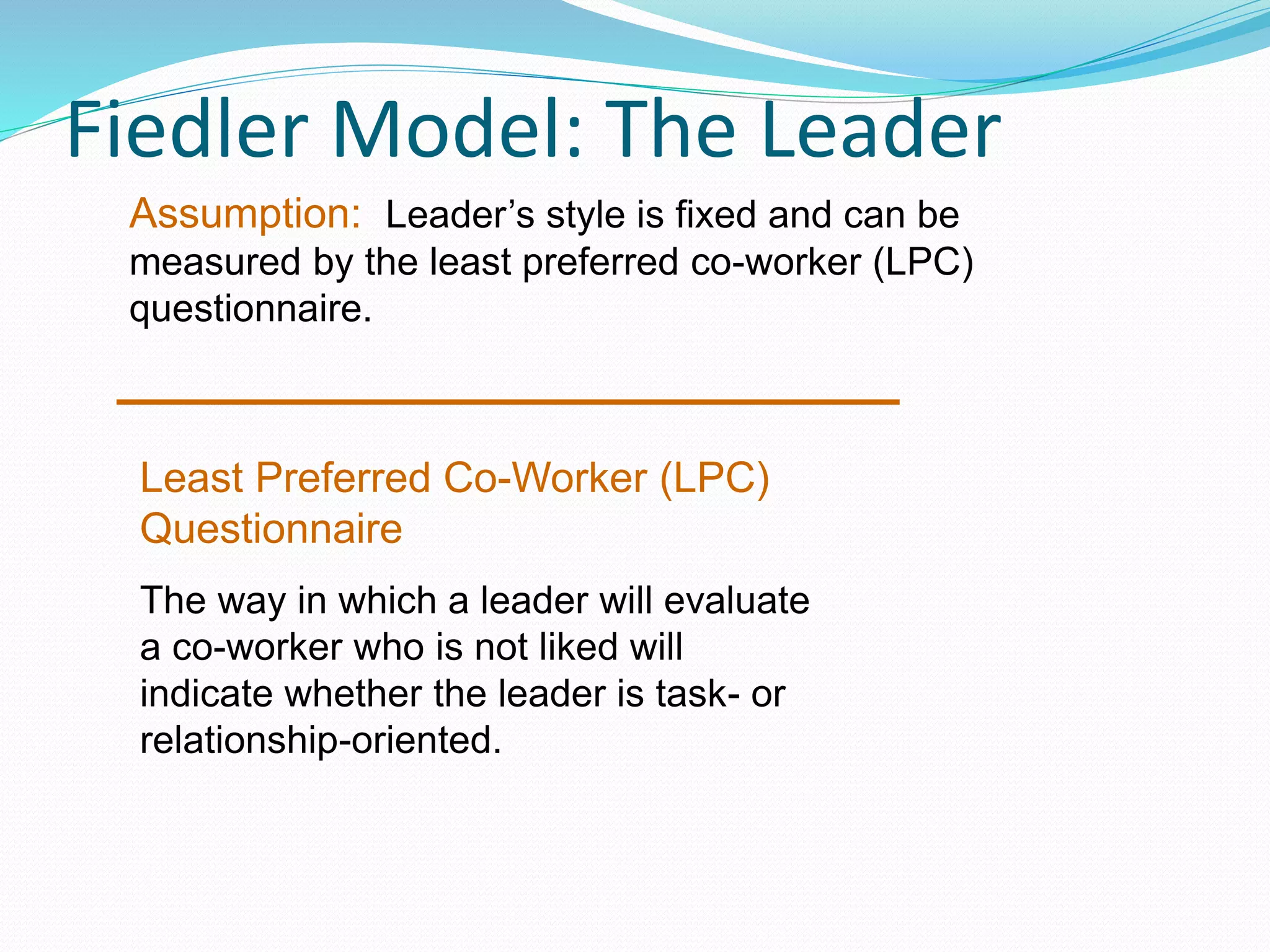 Basic approaches to leadership mz 03 | PPTX