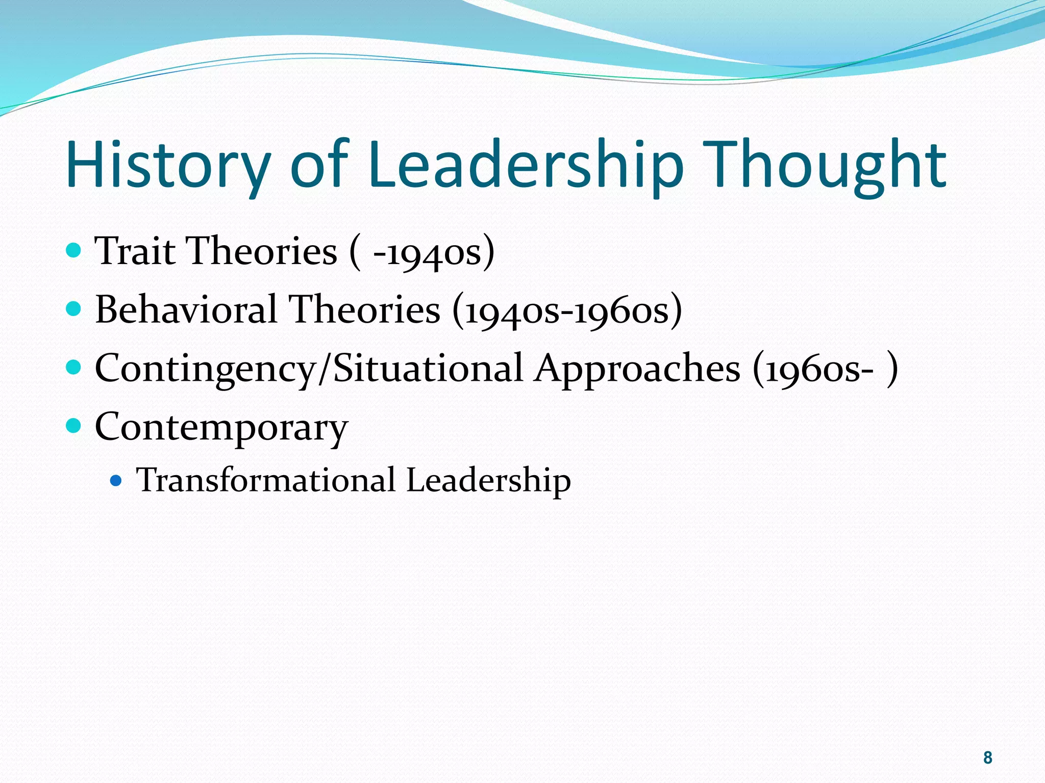 Basic approaches to leadership mz 03 | PPTX