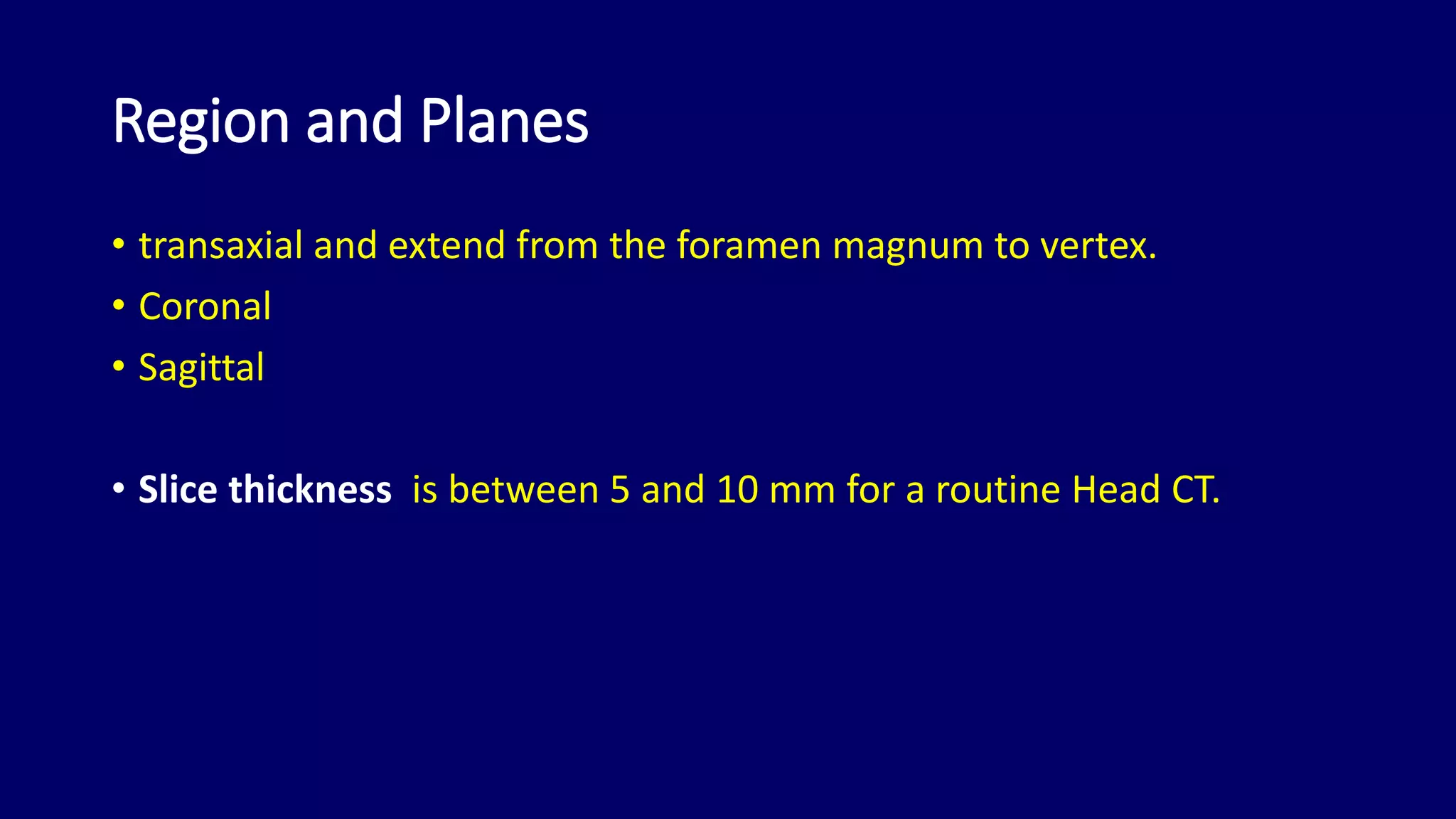 Basic approach to brain CT Dr. Muhammad Bin Zulfiqar | PPTX