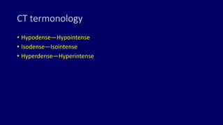Basic approach to brain CT Dr. Muhammad Bin Zulfiqar | PPTX