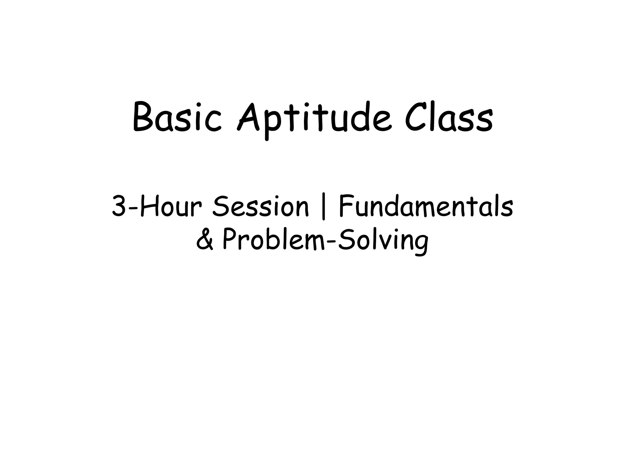 Basic Aptitude Class and explanation ppt.pptx