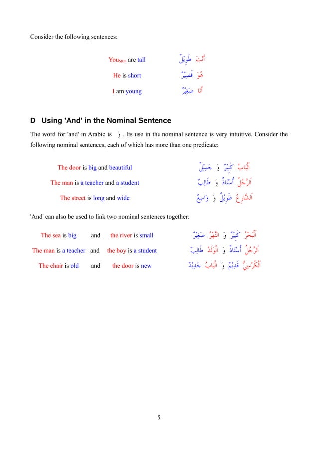 Basic arabic grammar | PDF