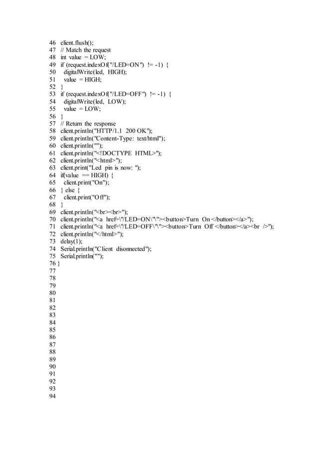 Basic arduino sketch example | PDF