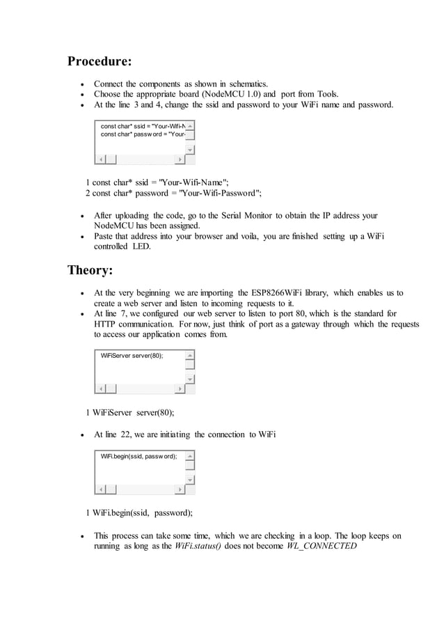 Basic arduino sketch example | PDF