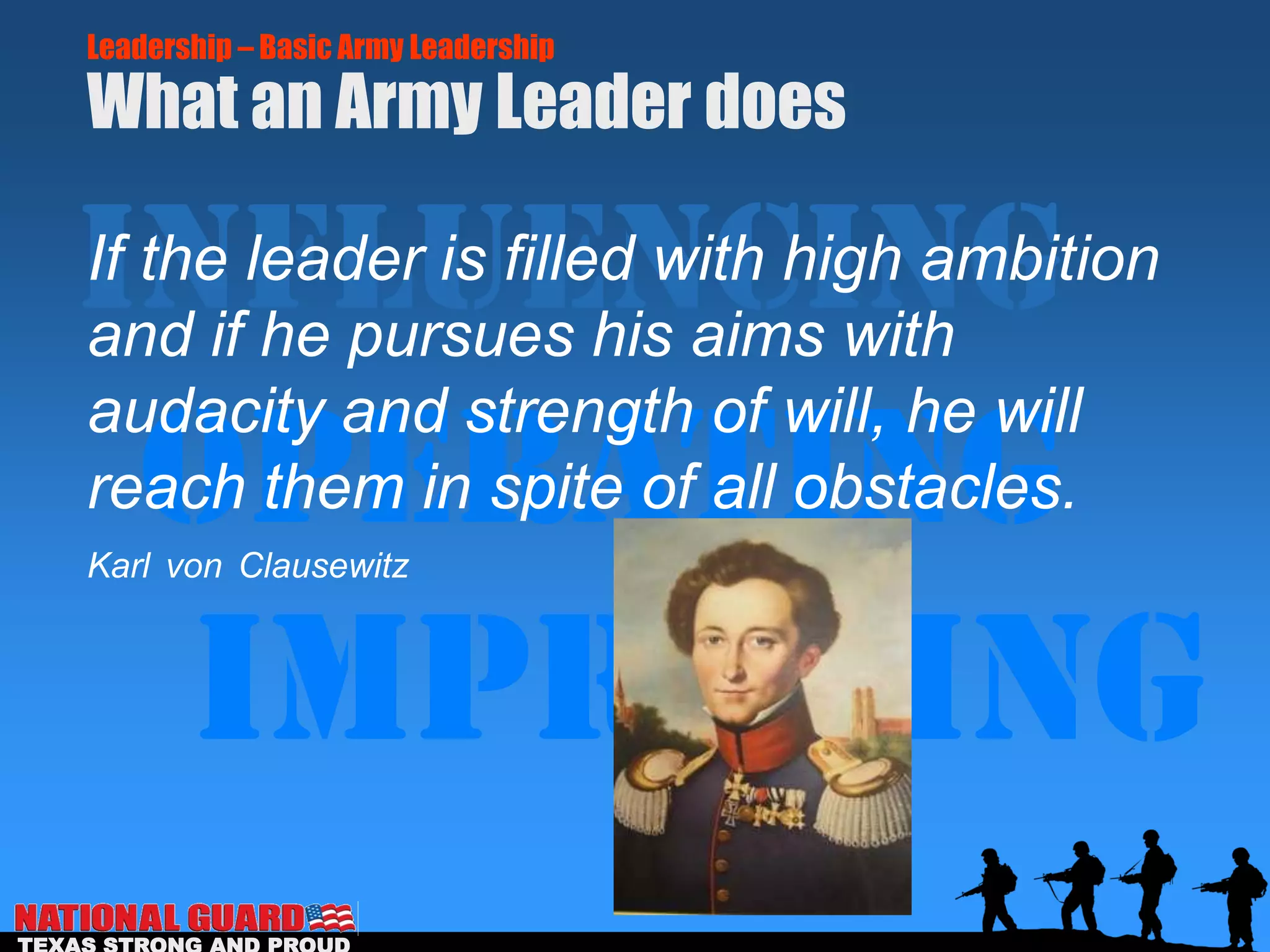 Basic army leadership | PDF