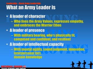 Basic army leadership | PDF