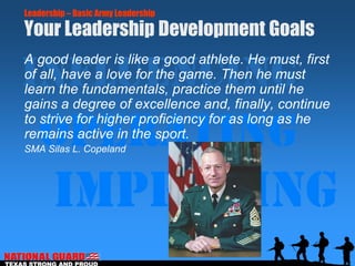 Basic army leadership | PDF