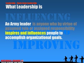 Basic army leadership | PDF