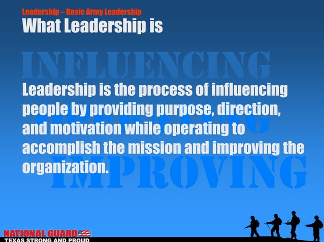 Basic army leadership | PDF